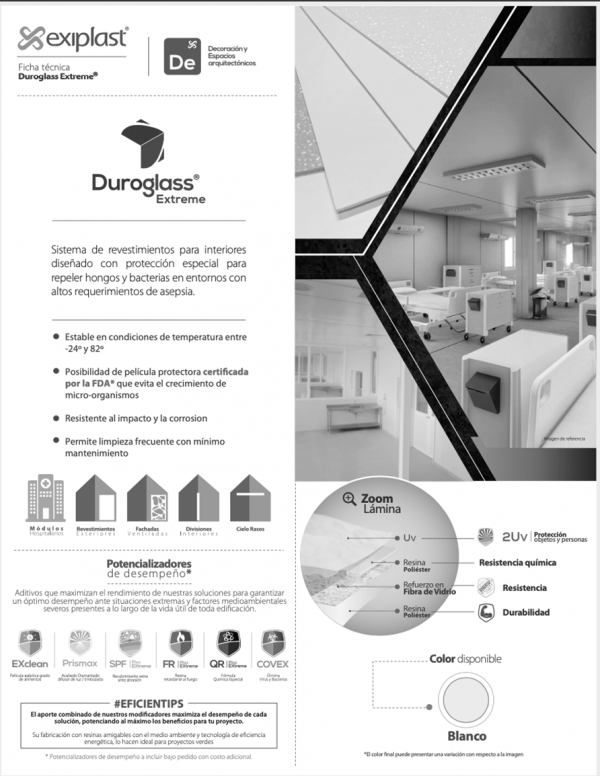 Información técnica de soluciones Exiplast